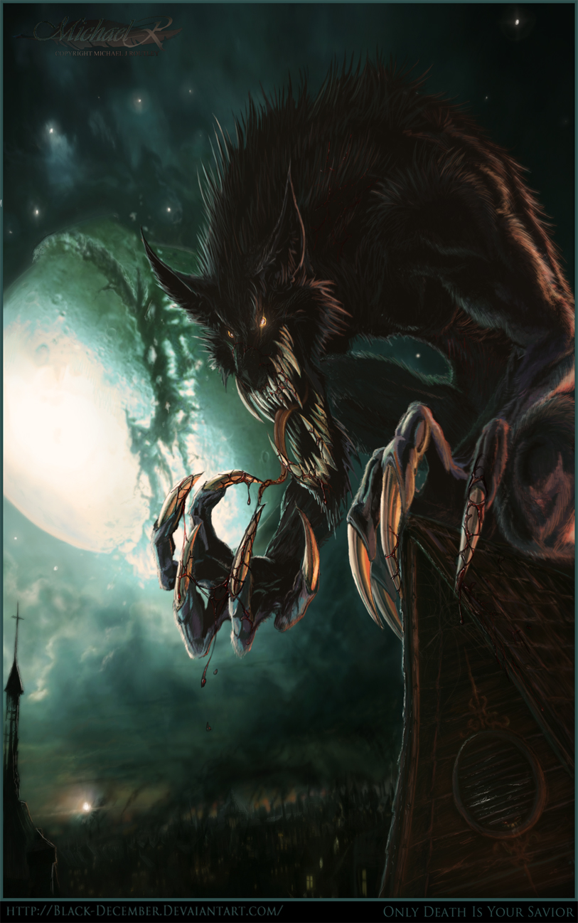 Werewolf: Only Death Is Your Savior - Digital Art - Fribly