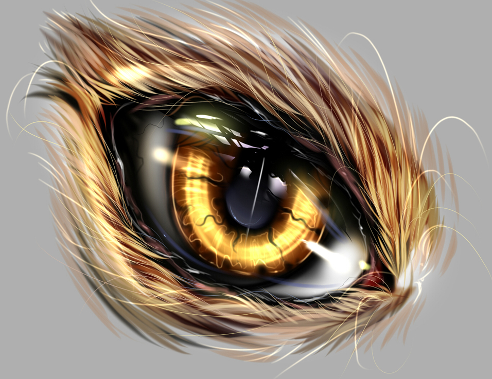 Beast Eye - Digital Art - Fribly
