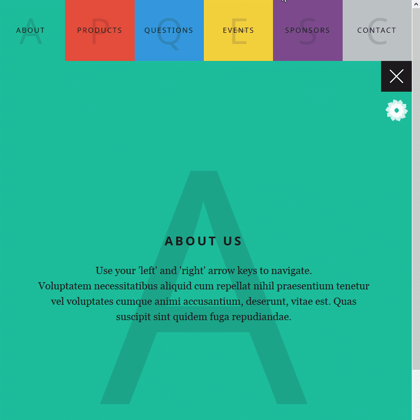 Horizontal Tab Menu - - Fribly