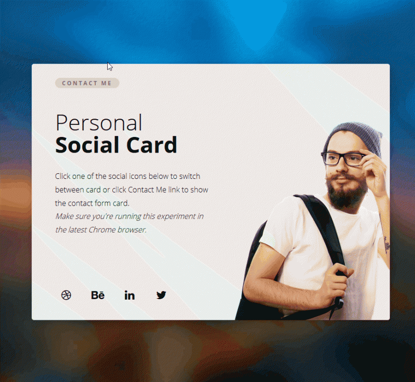 Personal Social Card - - Fribly