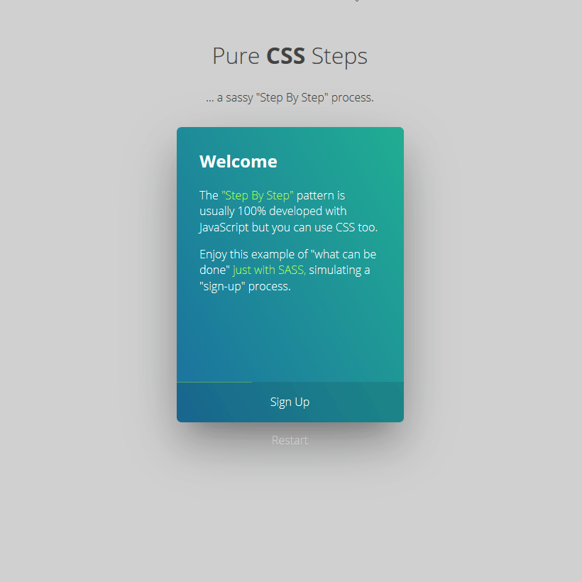 Pure Css Steps Fribly