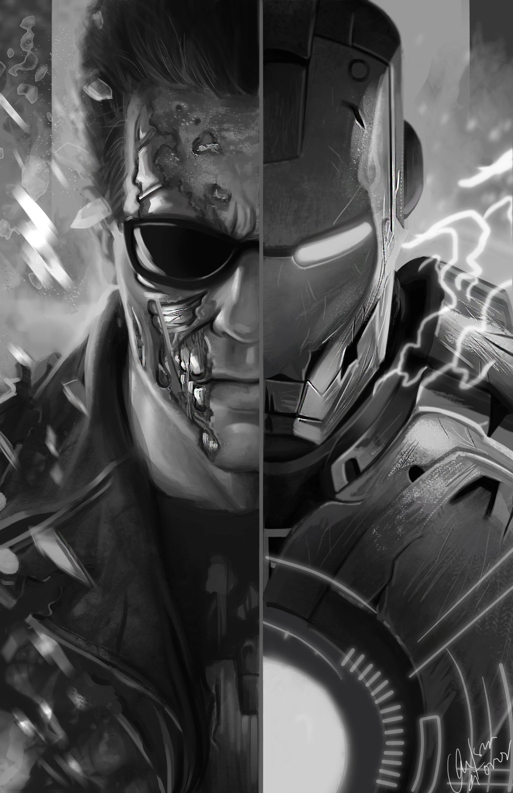 Terminator/Iron Man - Digital Art - Fribly