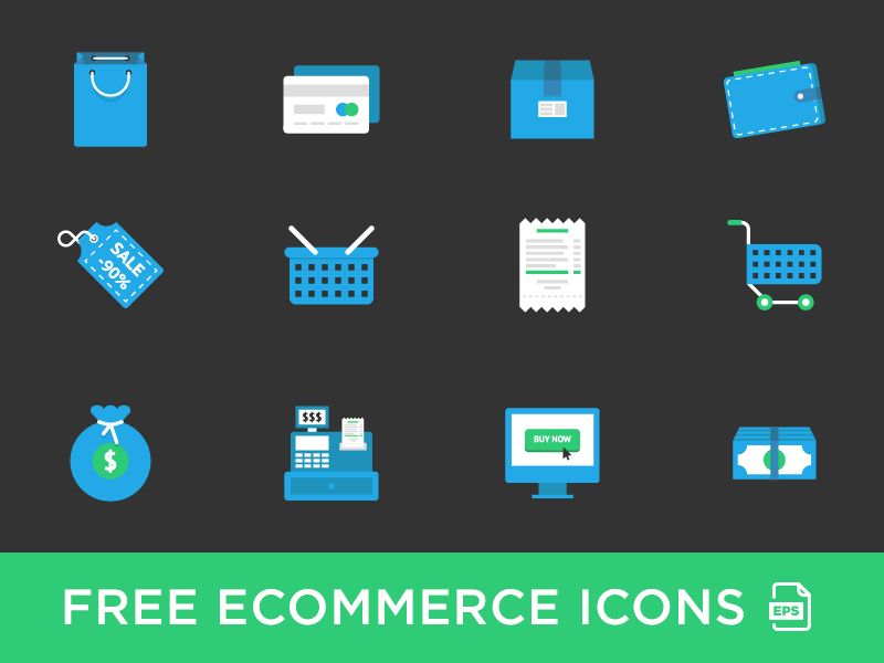 Free eCommerce Icons - Icons - Fribly