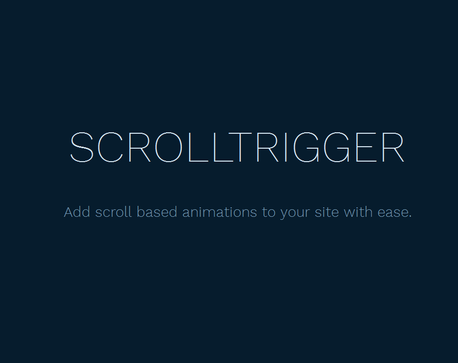 Scrolltrigger Scroll Based Animations With Ease Coding Fribly