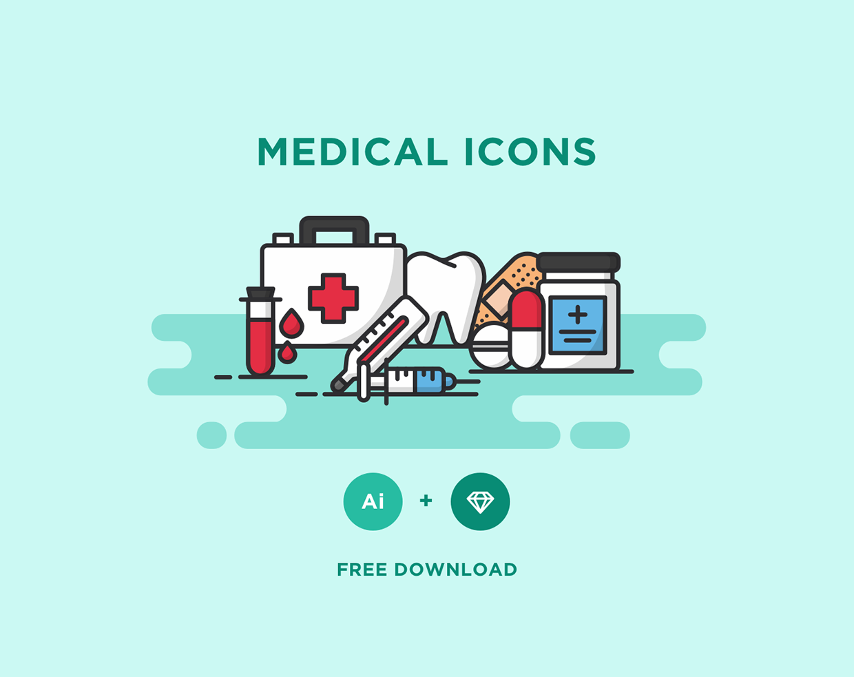 Free Vector Medical Icons - Icons - Fribly