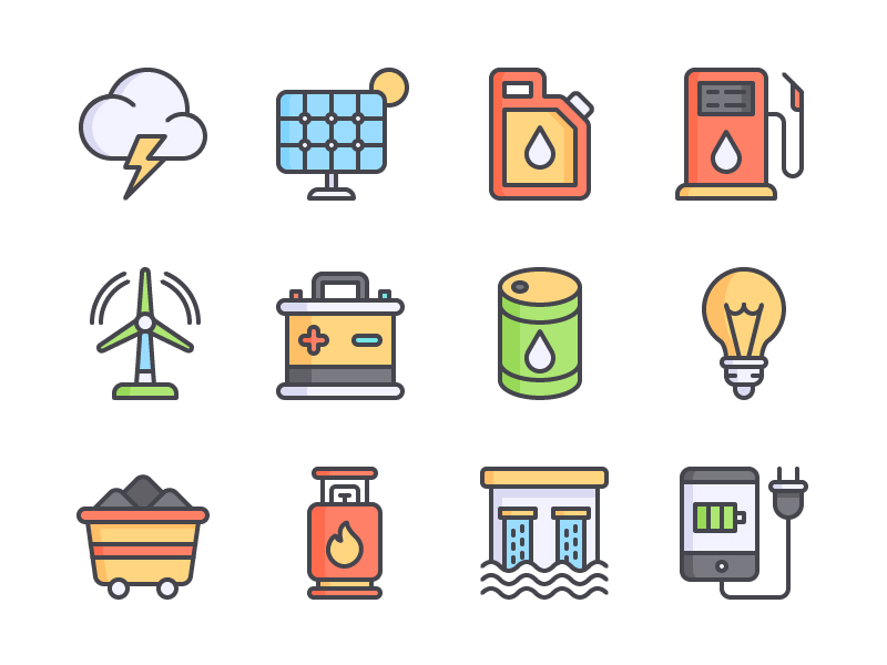 12 Free Energy Icons - Icons - Fribly
