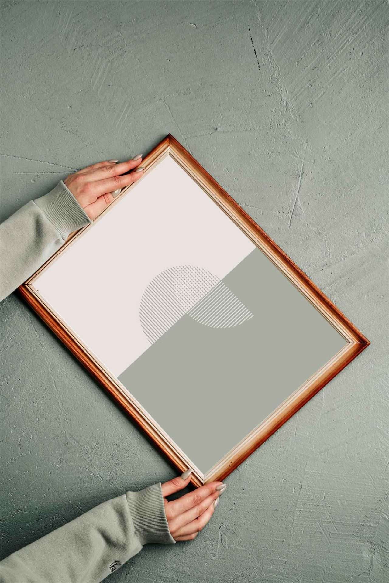 Free Tilted Poster Mockup - Freebies - Fribly